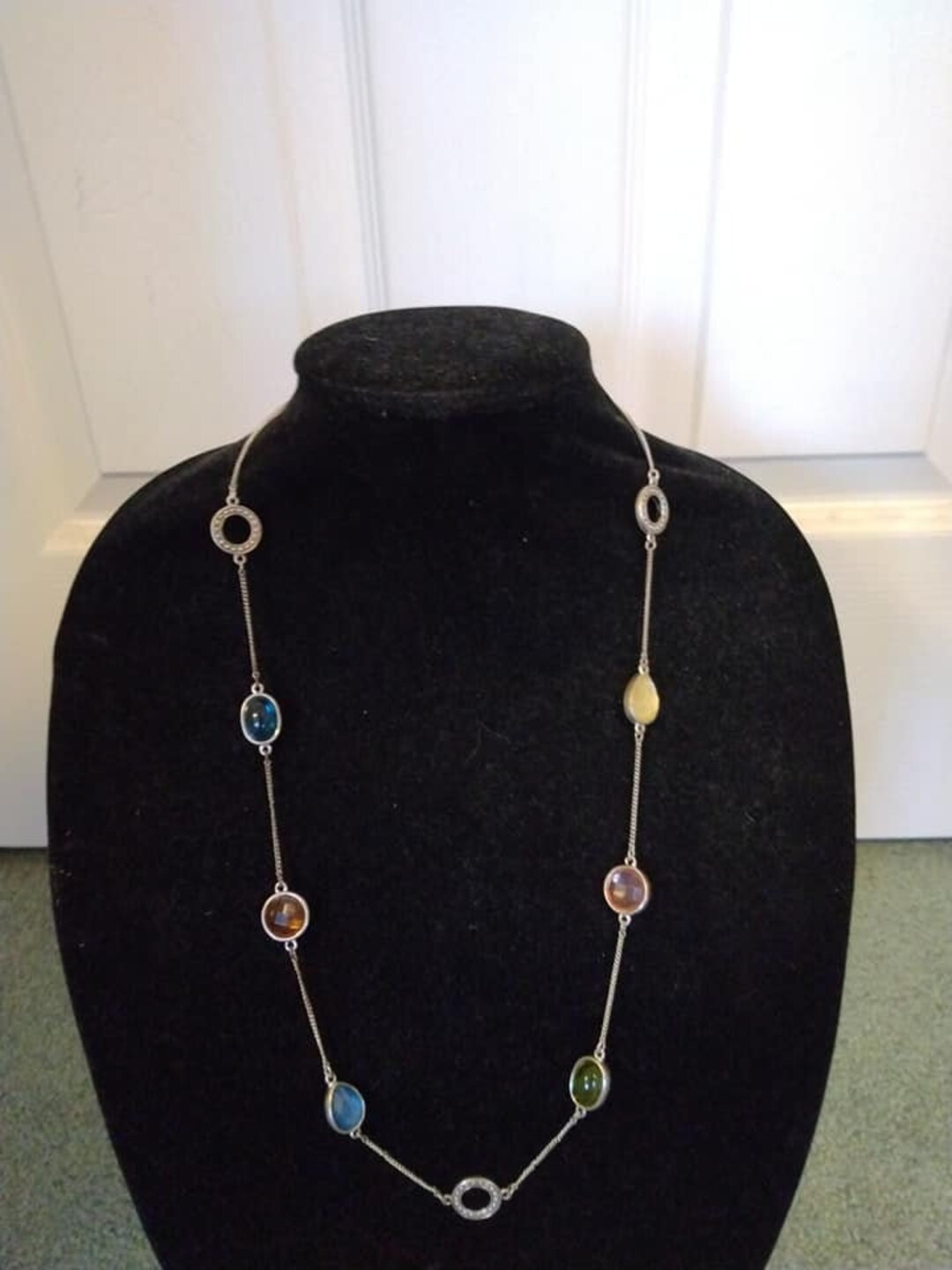 Avon NR sparkling Long Chain & Station Link Necklace - Etsy