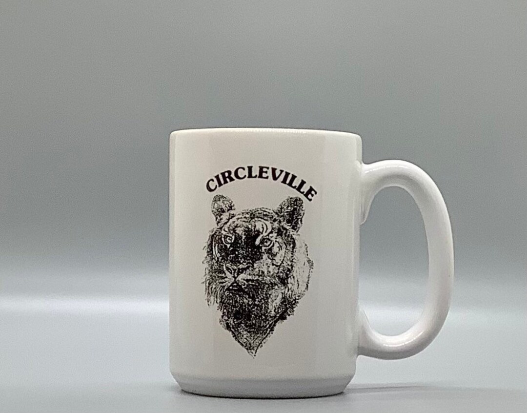 Vintage Circleville Tigers High School Mascot Ohio Advertising Mug With ...
