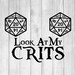 Look at My Crits Svg, D20 Svg, D20 Shirt, Critical Svg, D&D Svg ...