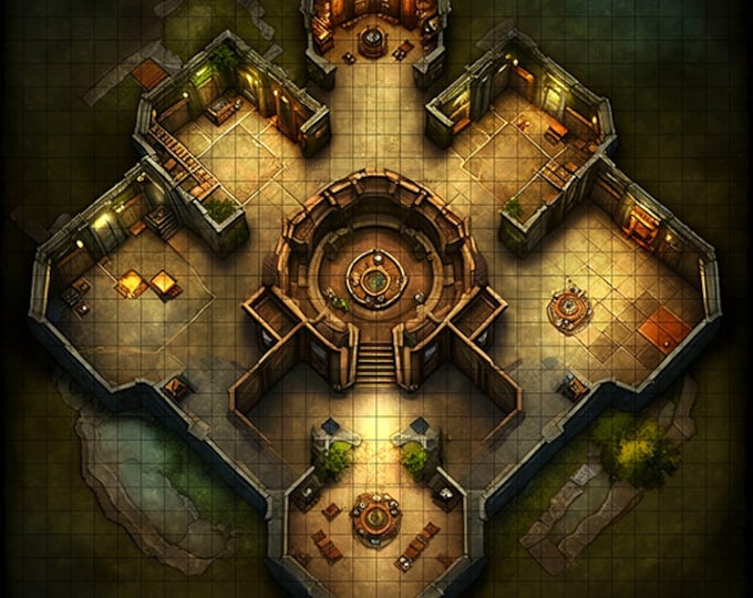 Tavern Battle Map, Dnd Battle Map, D&D, Battlemap, Dungeons and Dragons ...