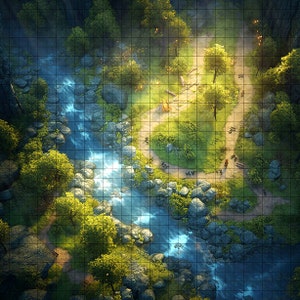 Forest Bundle 2 Battle Map, Dnd Battle Map, D&D, Battlemap, Dungeons ...
