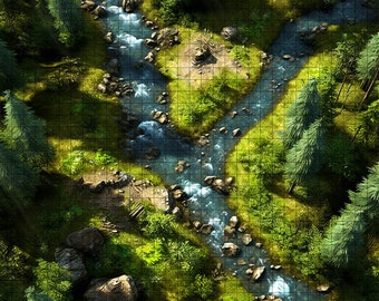 Buy Forest Stream Battle Map, Dnd Battle Map, D&D, Battlemap, Dungeons ...