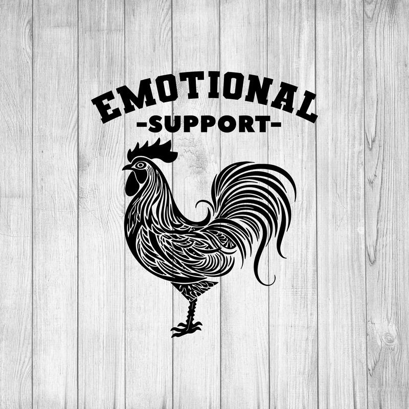 Emotional Support Chicken Pattern - Etsy