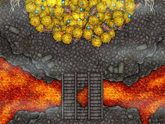Treasure Hoard Battle Map Dnd Battle Map D&D Battlemap - Etsy