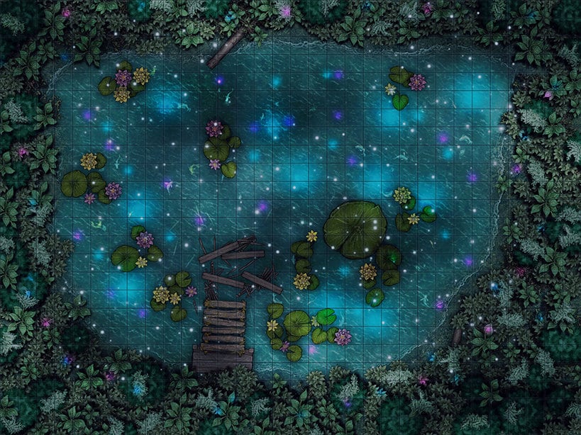 Fey Swamp Battle Map Dnd Battle Map D&D Battlemap Dungeons - Etsy Singapore