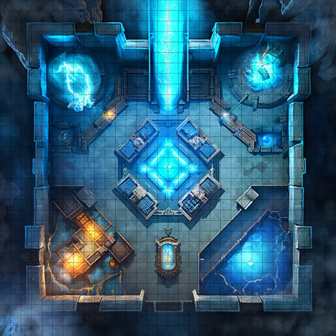 The Bridge Battle Map, Dnd Battle Map, D&D, Battlemap, Dungeons and ...