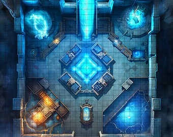 Fire Reigns Battle Map, Dnd Battle Map, D&D, Battlemap, Dungeons and ...