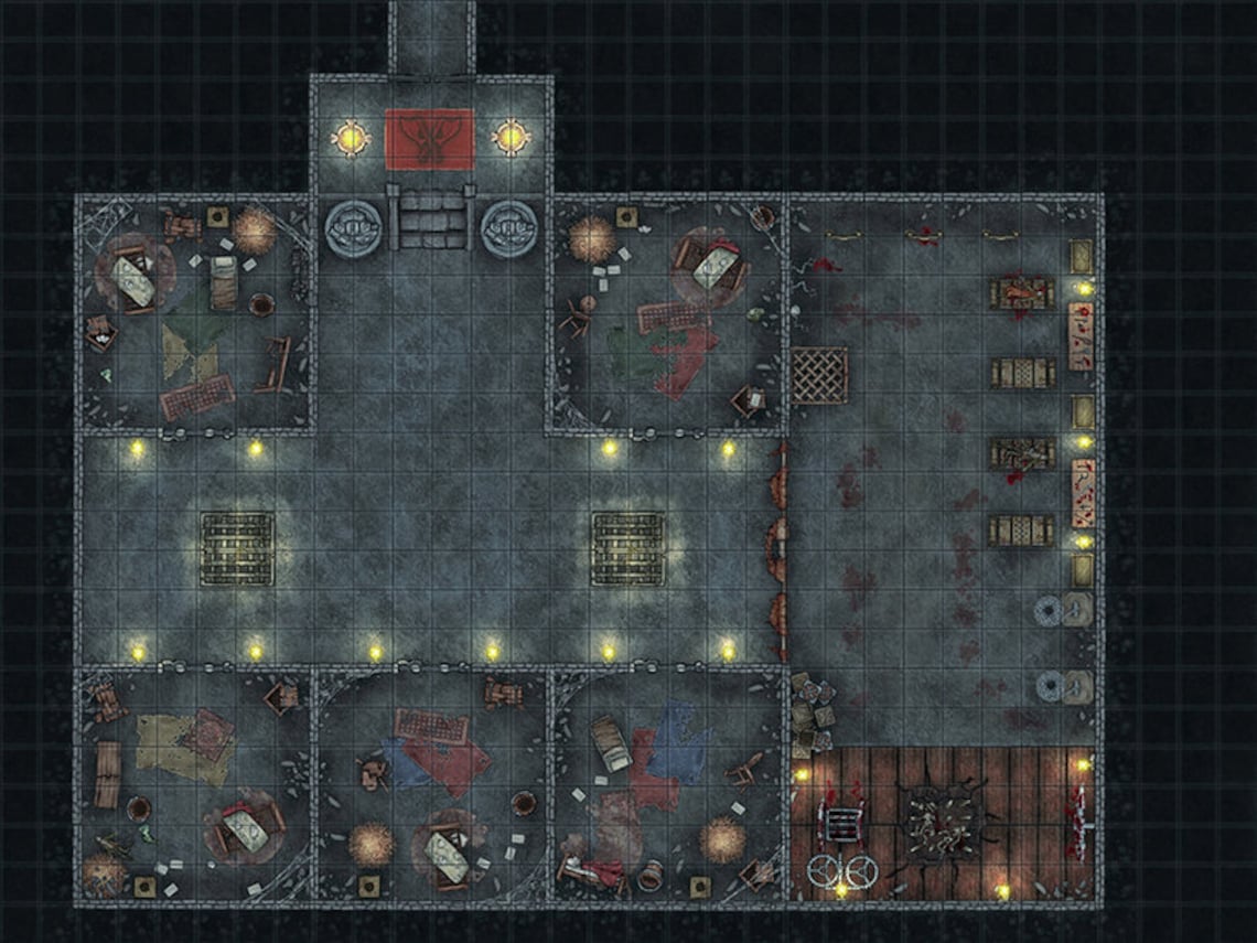 Torture Chamber Battle Map Dnd Battle Map D&D Battlemap - Etsy