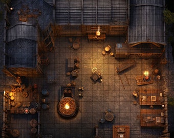 Abandoned House Battle Map, Dnd Battle Map, D&D, Battlemap, Dungeons ...