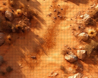 Desert Battle Map, Dnd Battle Map, D&D, Battlemap, Dungeons and Dragons ...