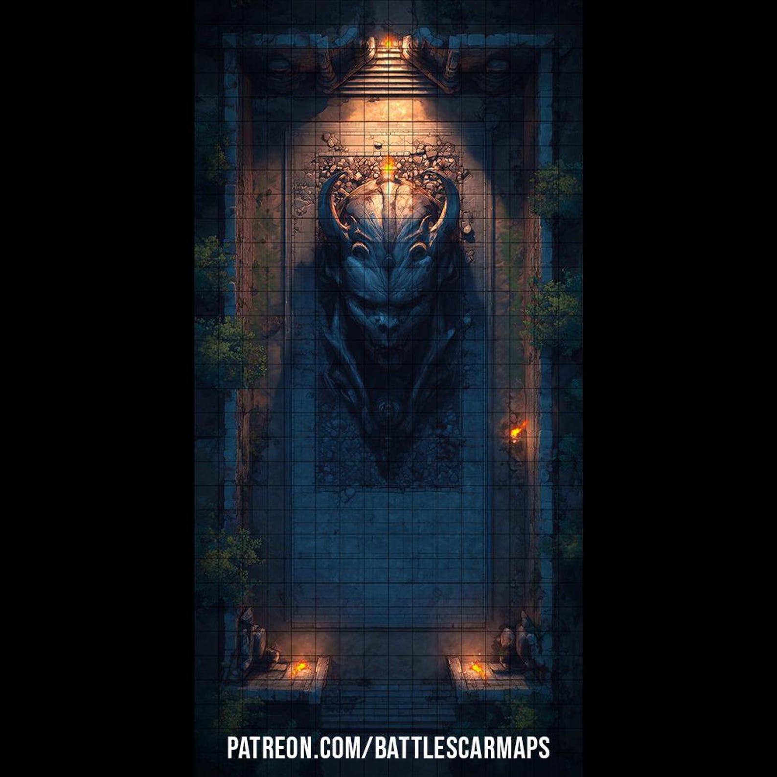 Devil's Altar Battle Map, Dnd Battle Map, D&D, Battlemap, Dungeons and ...