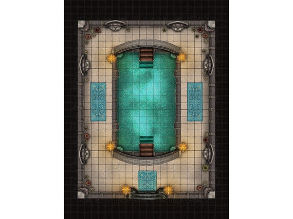 Bath House Battle Map Dnd Battle Map D&D Battlemap - Etsy