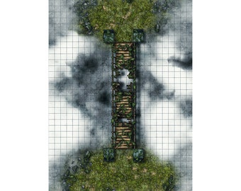 Forest Cliff Battle Map, Dnd Battle Map, D&D, Battlemap, Dungeons and ...