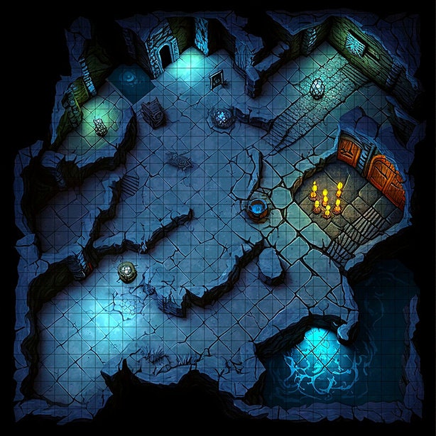 Tomb Battle Map, Dnd Battle Map, D&D, Battlemap, Dungeons and Dragons ...