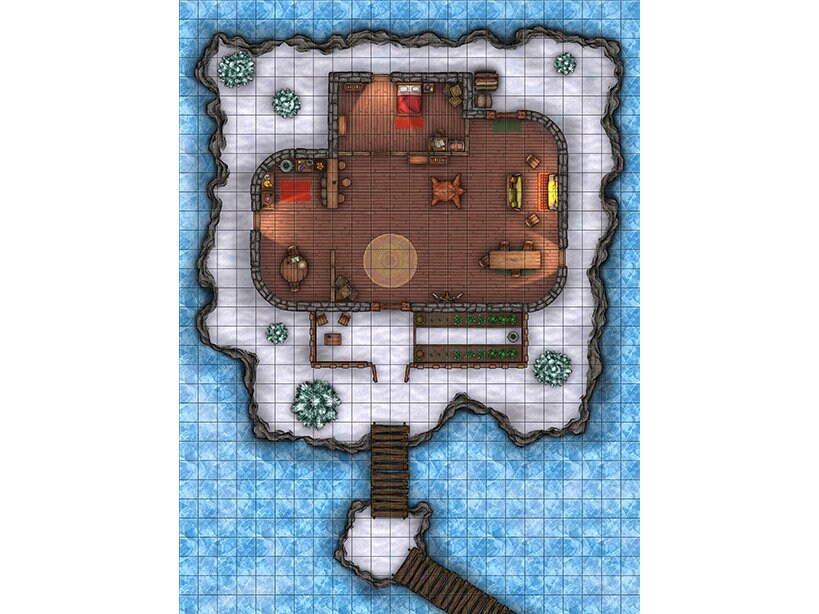 Hermit Home Battle Map Dnd Battle Map D&D Battlemap - Etsy Israel
