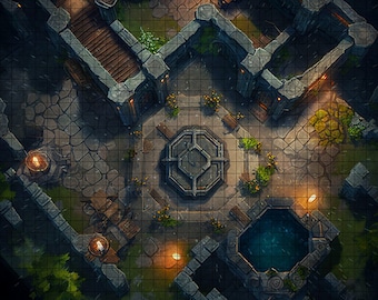 Good and Evil Battle Map, Dnd Battle Map, D&D, Battlemap, Dungeons and ...