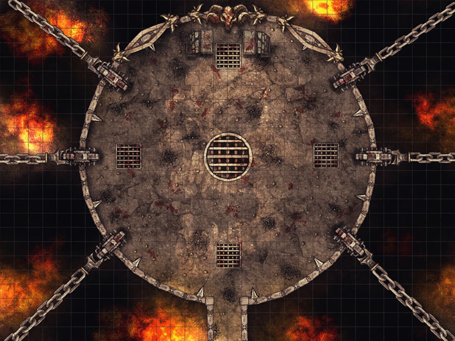 Fire Reigns Battle Map Dnd Battle Map D&D Battlemap - Etsy