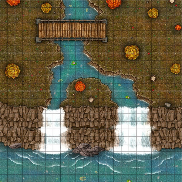 Dnd Waterfall Map - Etsy