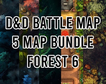 Forest Ruins Battle Map, Dnd Battle Map, D&D, Battlemap, Dungeons and Dragons, 5e, Roll20 ...