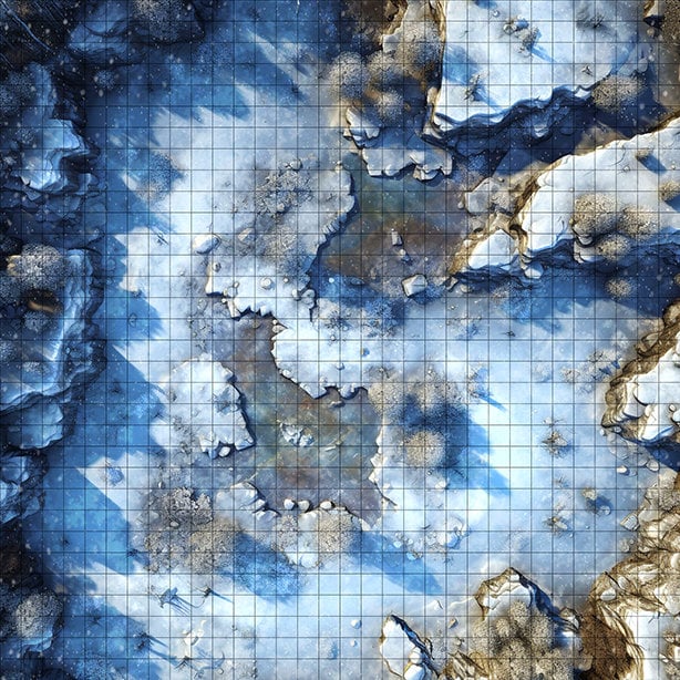 Dead of Winter Battle Map, DnD Battle Map, D&D, Battlemap, Donjons et ...