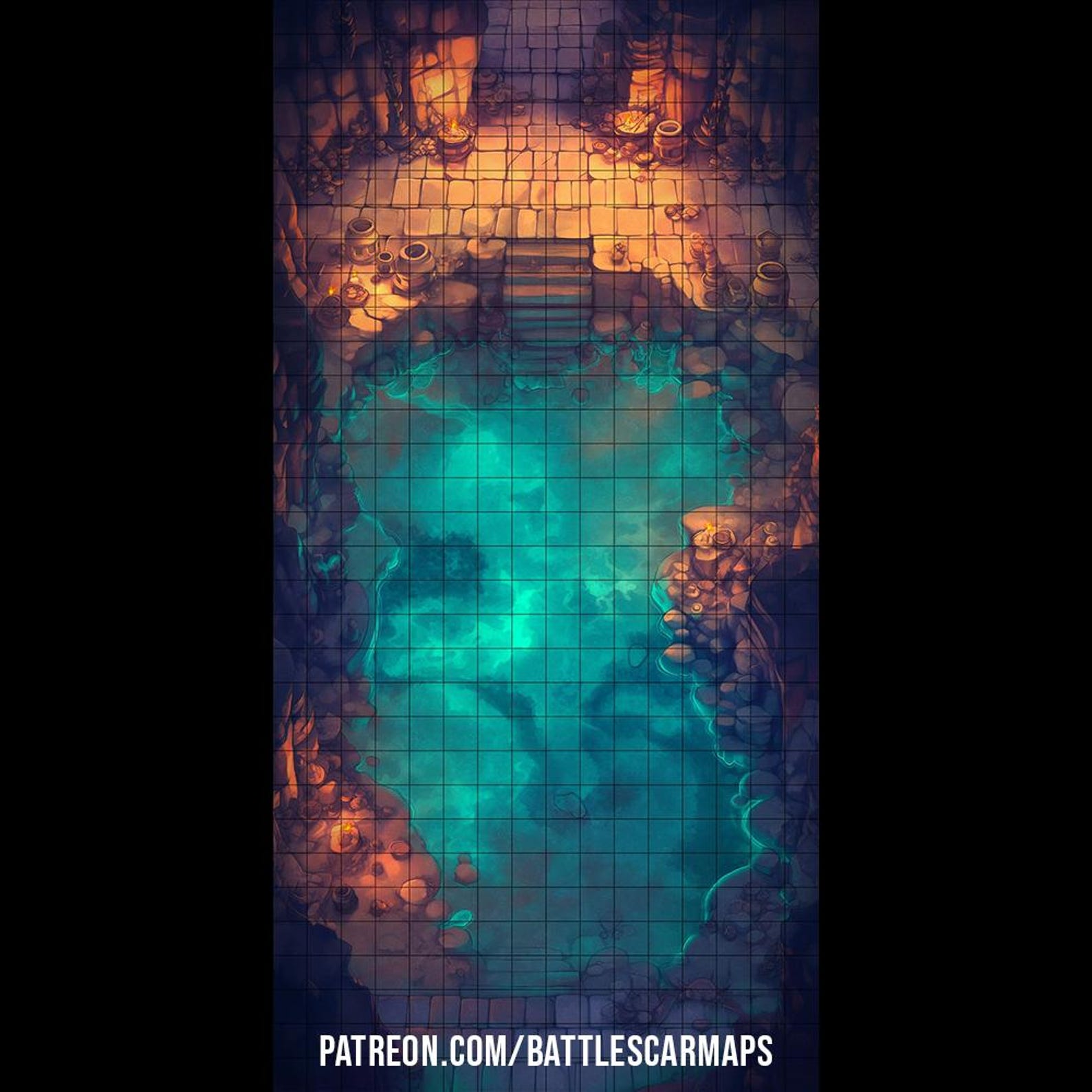 Cross the Deep Battle Map, Dnd Battle Map, D&D, Battlemap, Dungeons and ...