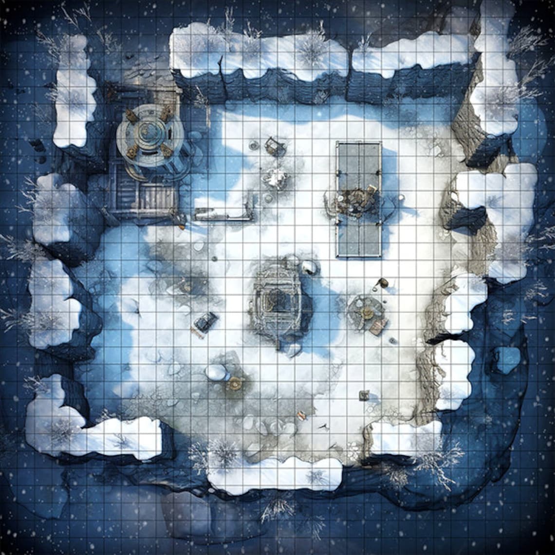 Northern Outpost Battle Map, Dnd Battle Map, D&D, Battlemap, Dungeons ...