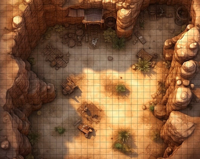 Mine Entrance Battle Map, Dnd Battle Map, D&D, Battlemap, Dungeons and ...