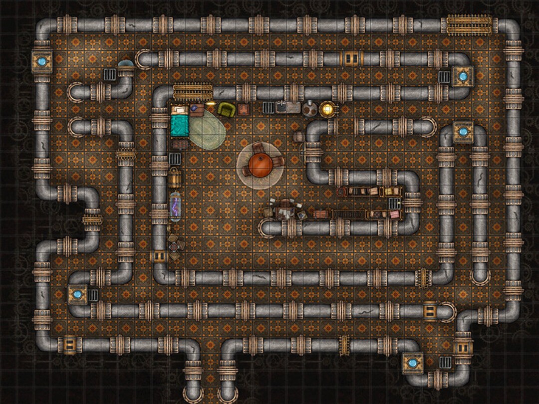 Gnome Maze Battle Map, Dnd Battle Map, D&D, Battlemap, Dungeons and ...