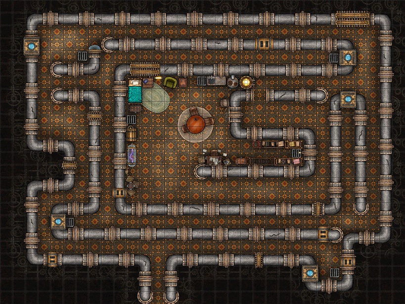 Gnome Maze Battle Map, DnD Battle Map, D&D, Battlemap, Donjons et ...