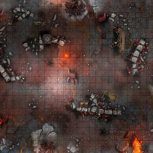 Ancient Ruins Battle Map, Dnd Battle Map, D&D, Battlemap, Dungeons and ...