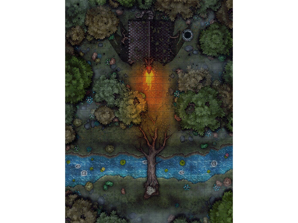 Cabin in the Woods Battle Map Dnd Battle Map D&D Battlemap - Etsy Australia