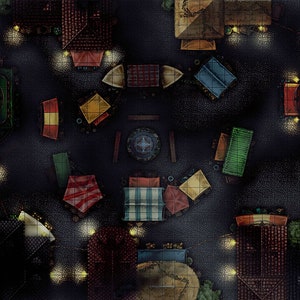 Town Market Battle Map, Dnd Battle Map, D&D, Battlemap, Dungeons and ...