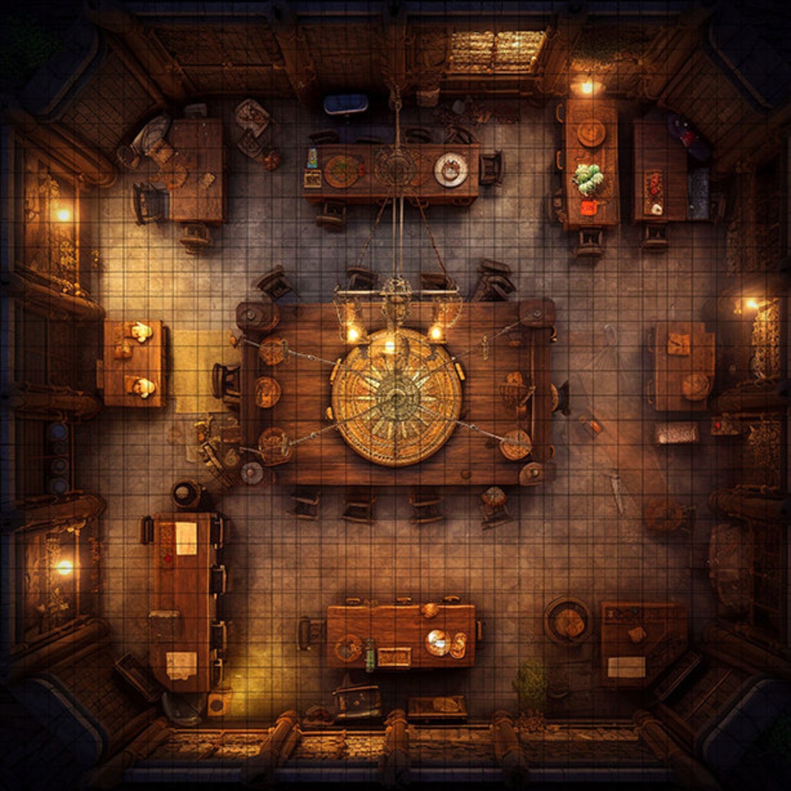 War Room Battle Map, Dnd Battle Map, D&D, Battlemap, Dungeons and Dragons, 5e, Roll20, Fantasy ...