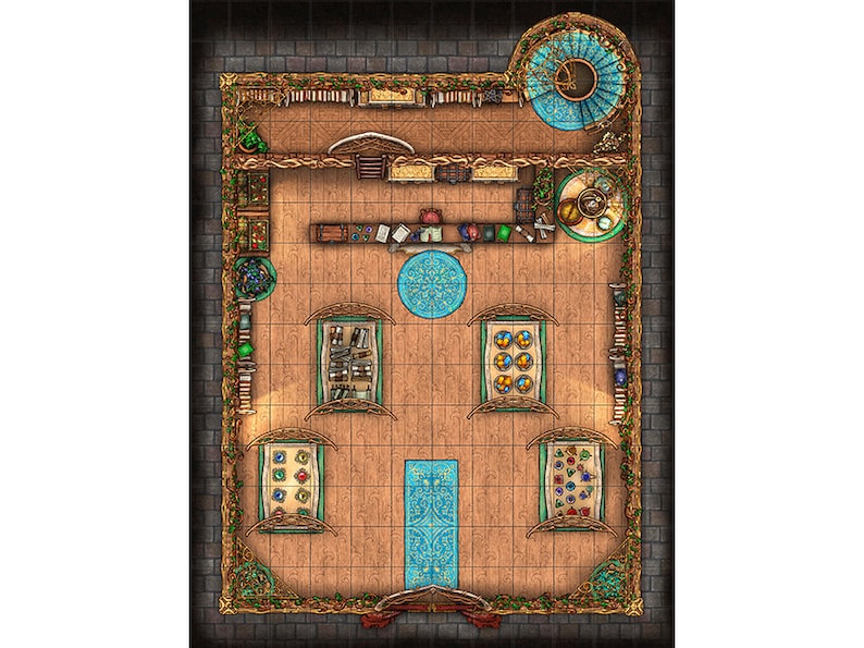 Magic Shop Battle Map, Dnd Battle Map, D&D, Battlemap, Dungeons and ...