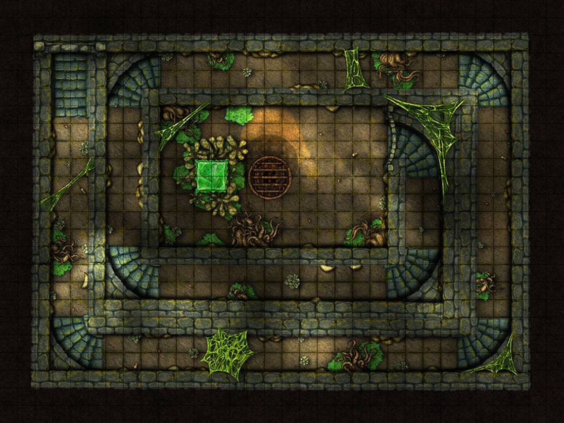 Sewer Descent Battle Map Dnd Battle Map D&D Battlemap - Etsy