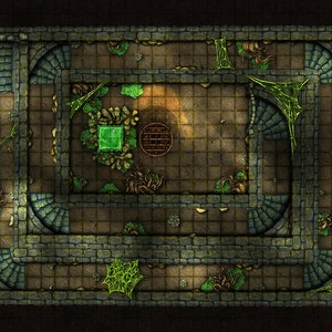 Sewer Descent Battle Map, Dnd Battle Map, D&D, Battlemap, Dungeons and ...