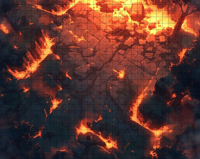 Forest Lakeside Battle Map, Dnd Battle Map, D&D, Battlemap, Dungeons ...