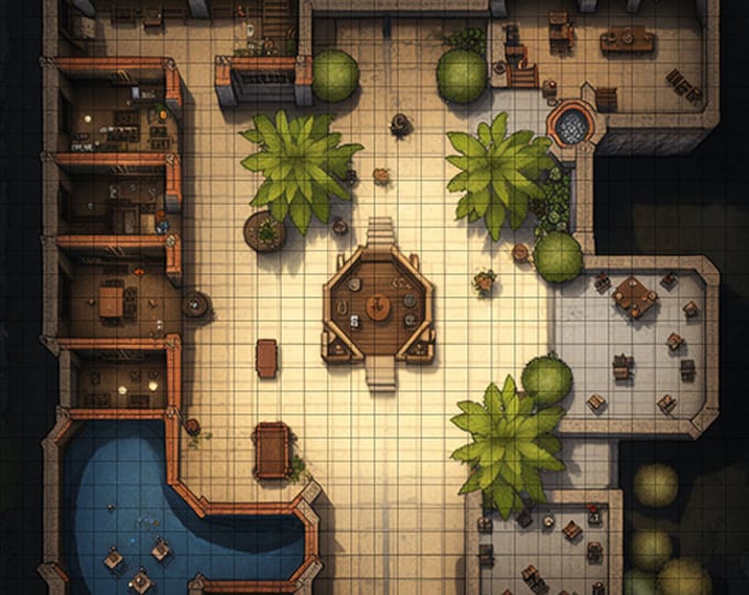 10 Carnival/circus Maps, Dnd Battle Map, Pathfinder,d&d, Battlemap ...