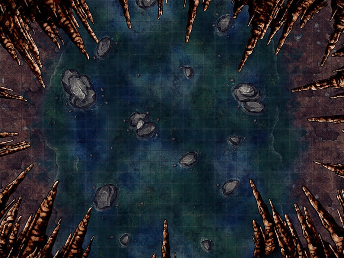 Darklake Battle Map, Dnd Battle Map, D&D, Battlemap, Dungeons and ...