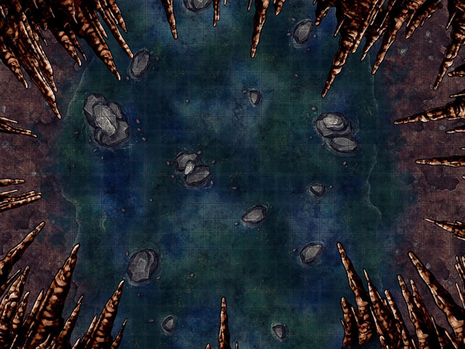 Darklake Battle Map, Dnd Battle Map, D&D, Battlemap, Dungeons and ...