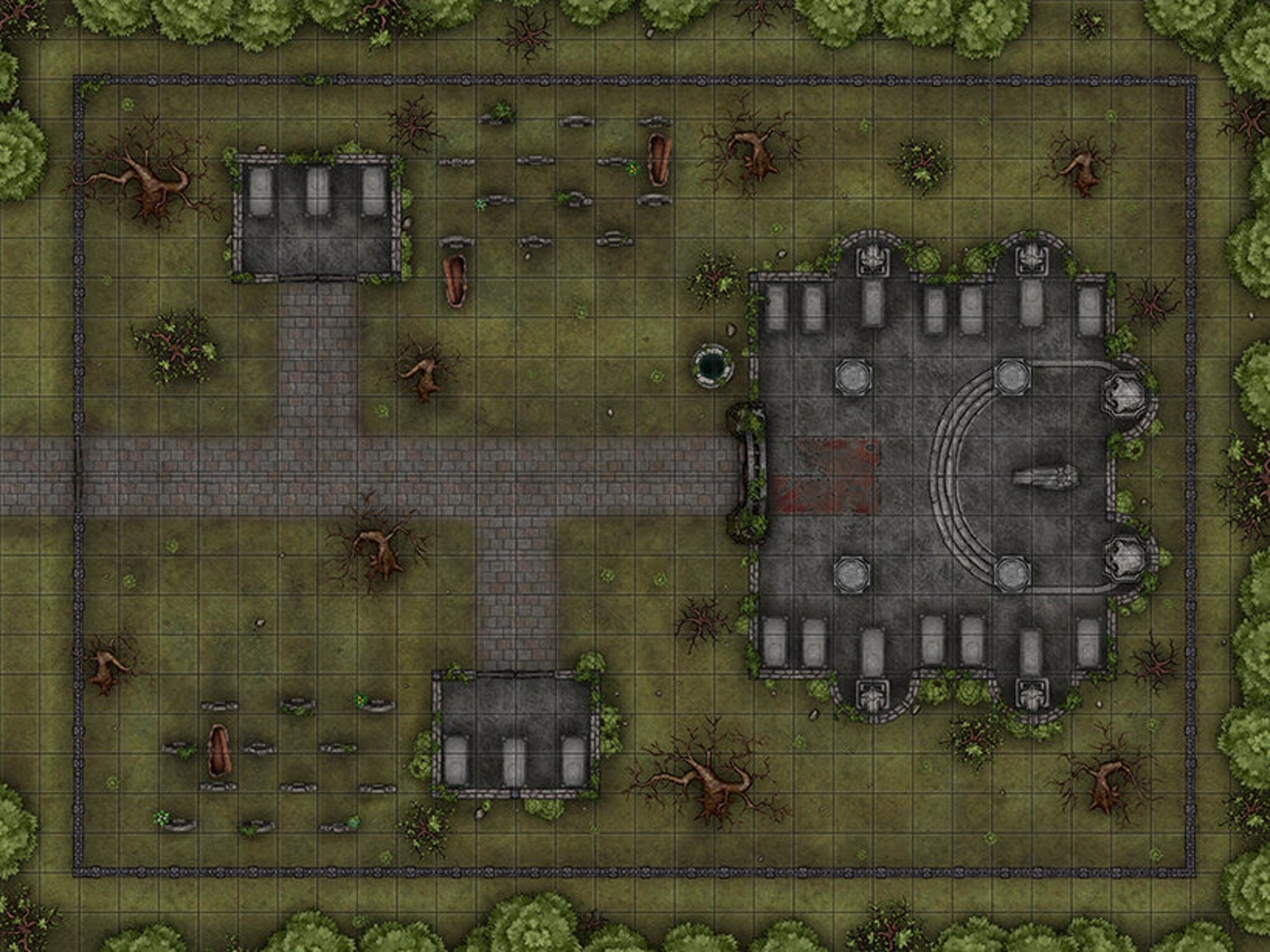 Old Cemetery Battle Map Dnd Battle Map D&D Battlemap - Etsy Norway