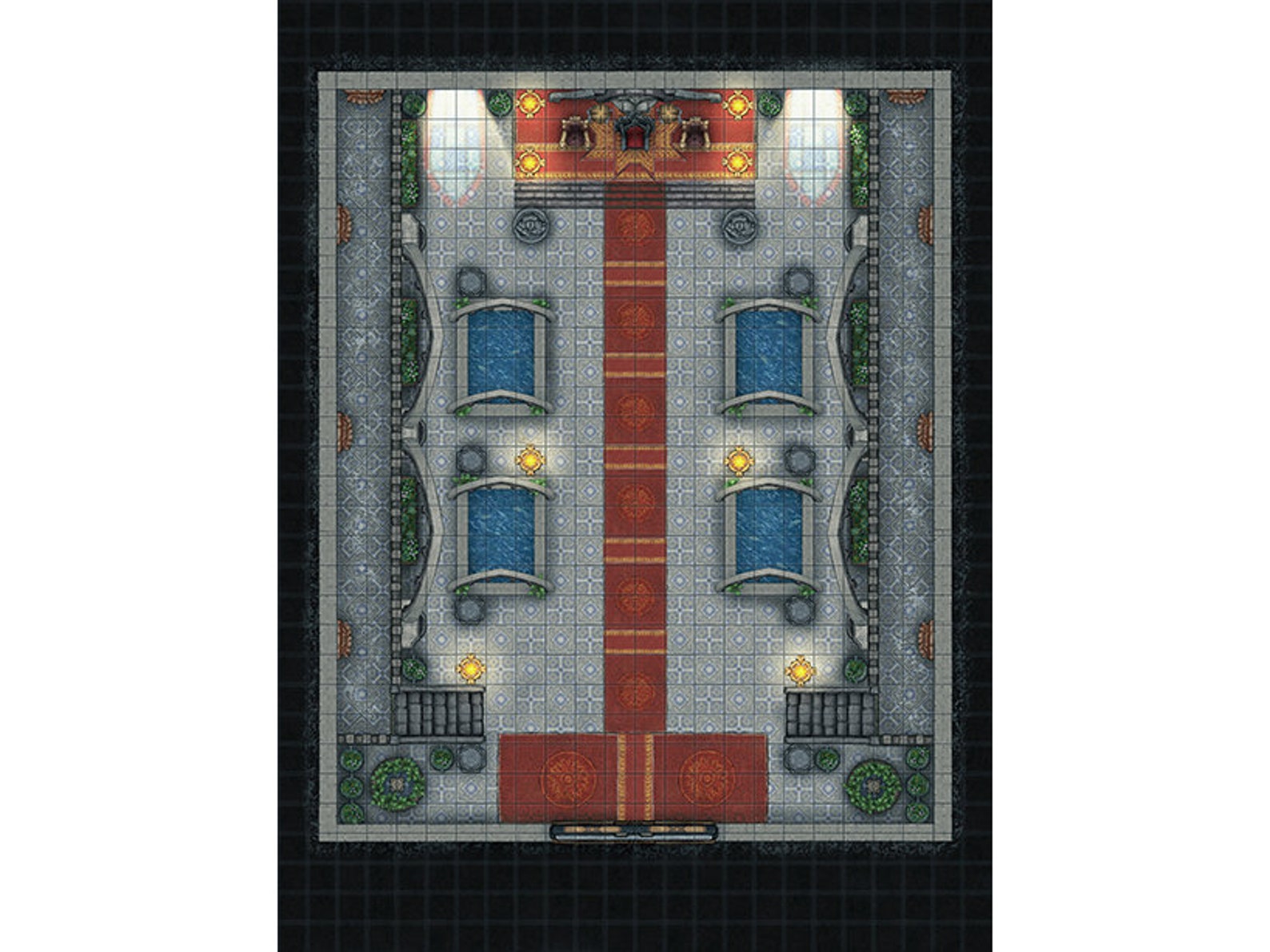 Throne Room Battle Map Dnd Battle Map D&D Battlemap - Etsy