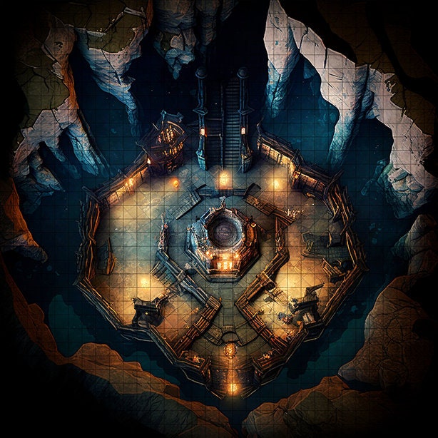 Gnome Altar Battle Map, Dnd Battle Map, D&D, Battlemap, Dungeons and Dragons, 5e, Roll20 ...