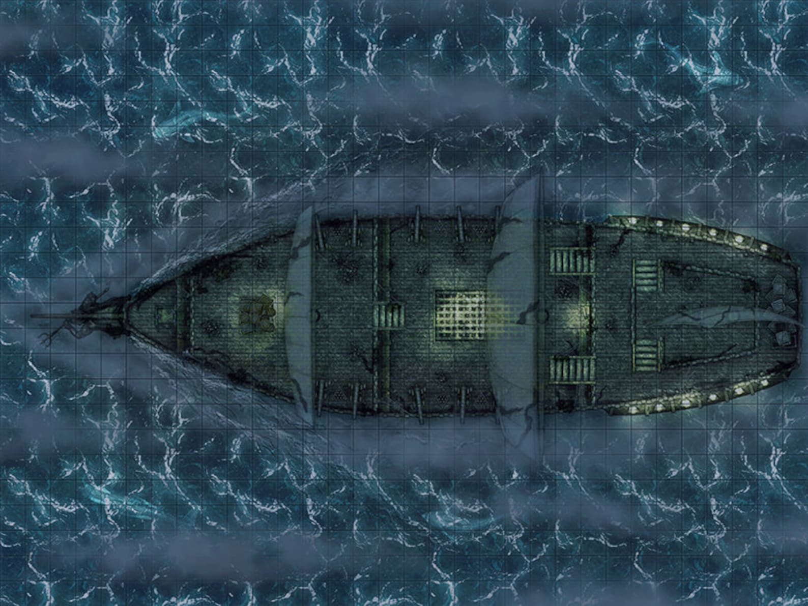 Ghost Ship Battle Map Dnd Battle Map D&D Battlemap - Etsy Canada