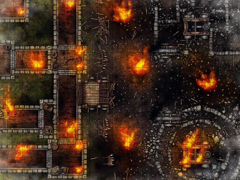 Castle Siege Battle Map Dnd Battle Map D&D Battlemap - Etsy Singapore