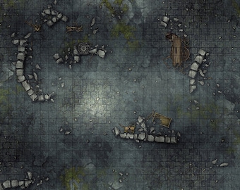 Forest Cliff Battle Map Dnd Battle Map D&D Battlemap - Etsy