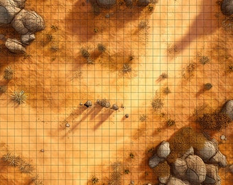 Desert Cliff Path Battle Map, Dnd Battle Map, D&D, Battlemap, Dungeons ...