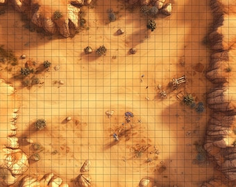 Desert Battle Map, Dnd Battle Map, D&D, Battlemap, Dungeons and Dragons ...