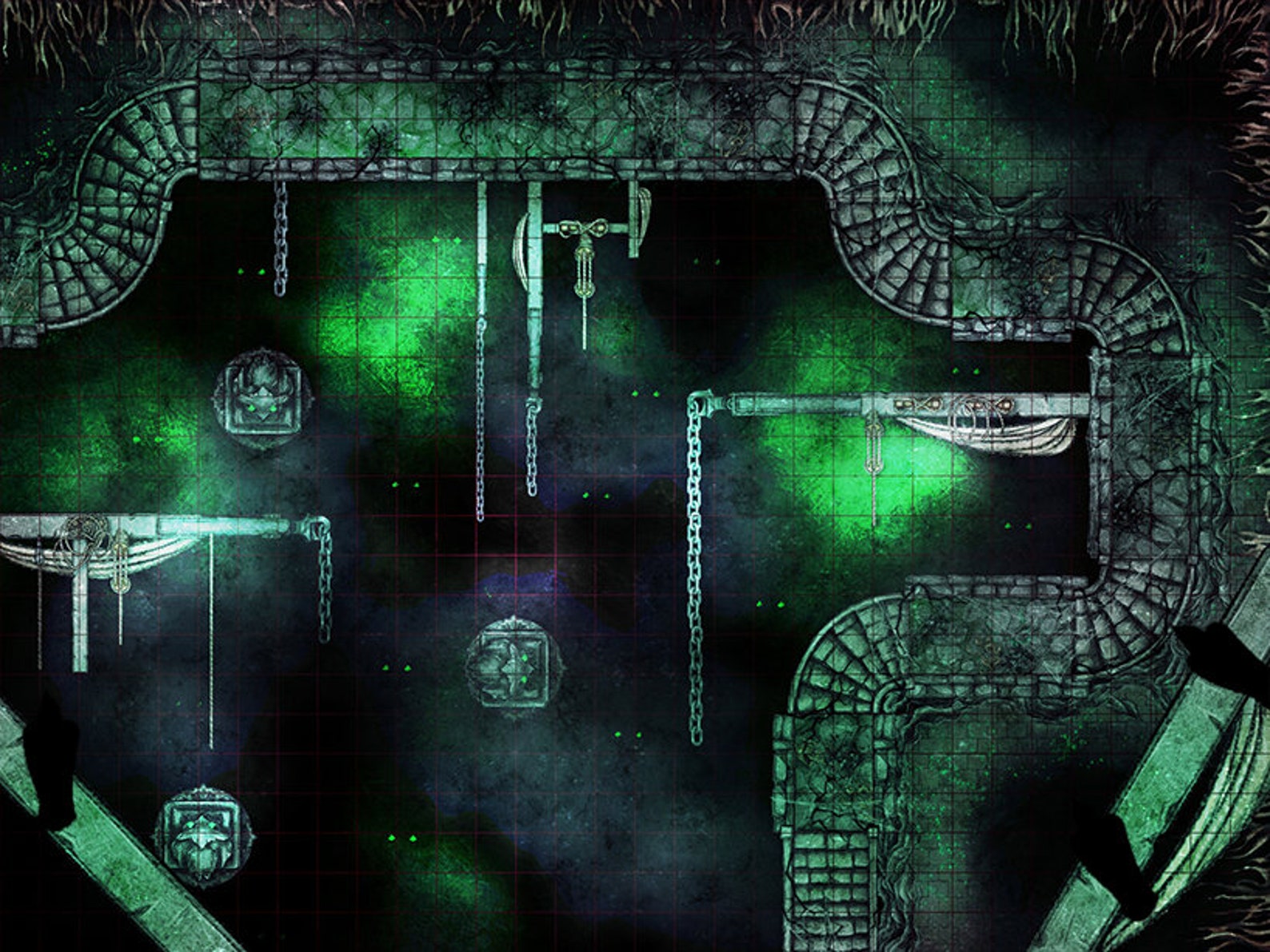 Abyssal Stairs Battle Map Dnd Battle Map D&D Battlemap - Etsy Denmark