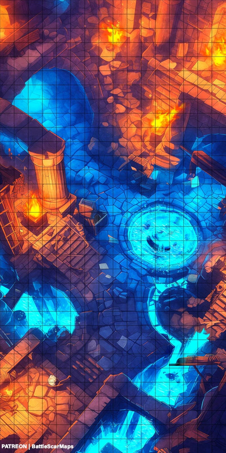 Arcane Collapse Battle Map, Dnd Battle Map, D&D, Battlemap, Dungeons ...